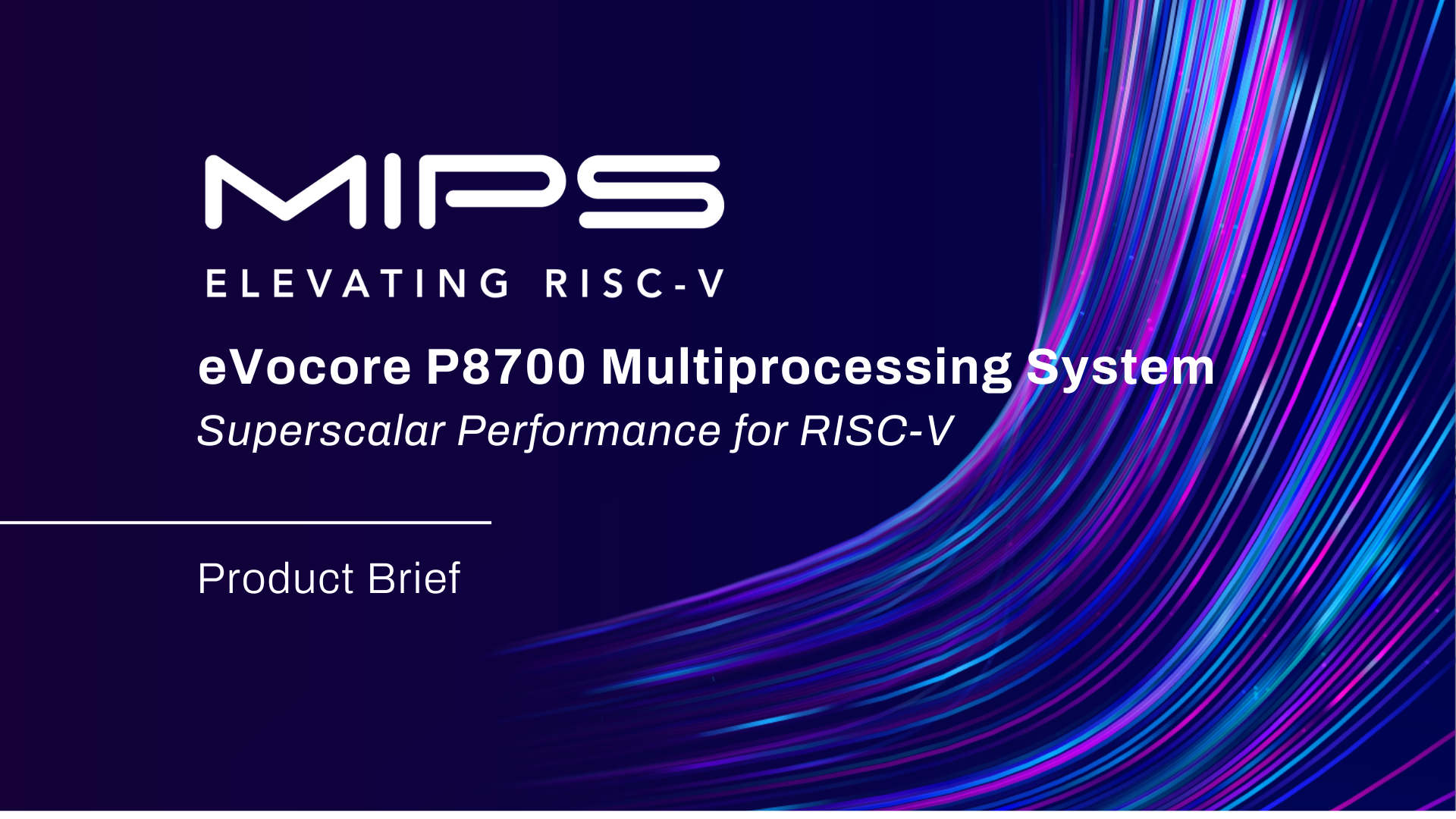 eVocore P8700 Multiprocessing System eVocore P8700 Multiprocessing System